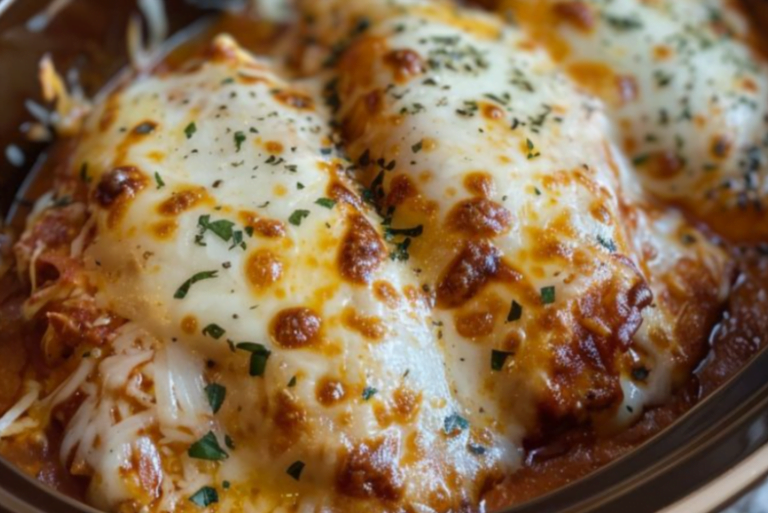 Slow Cooker Cheesy Mozzarella Chicken - Easy Recipes Life