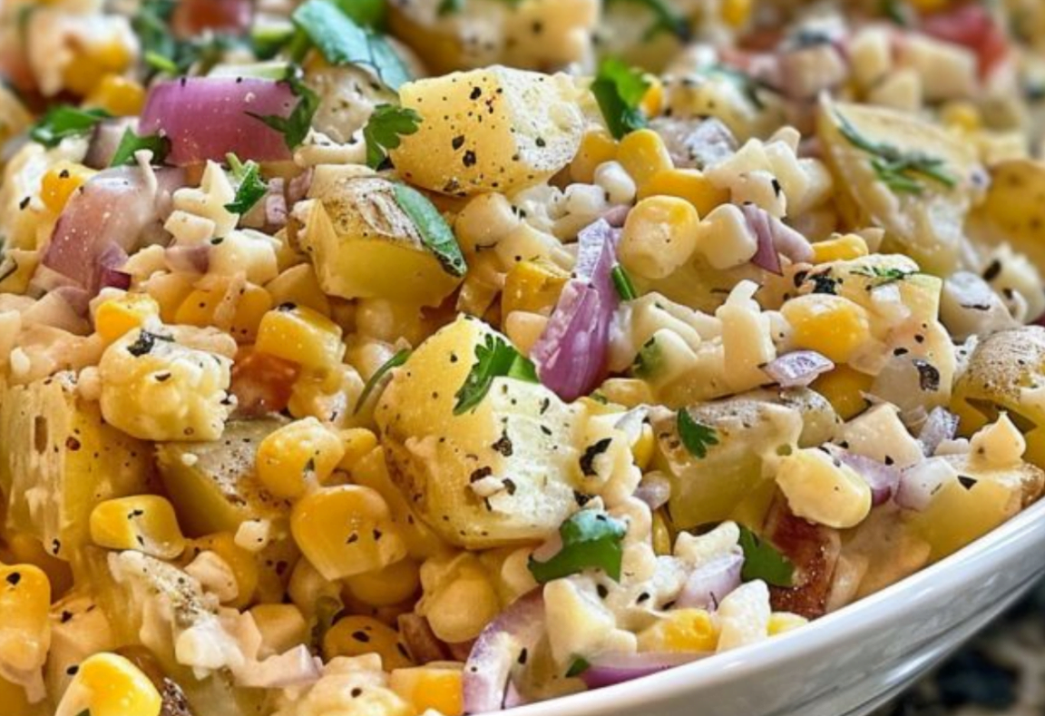 Mexican Street Corn Potato Salad - Easy Recipes Life