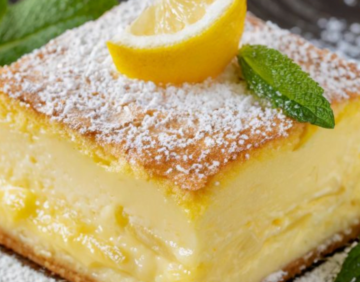 Lemon Custard Cake - Easy Recipes Life