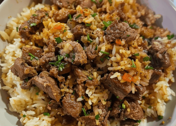 Seasoned Beef and Rice - Easy Recipes Life