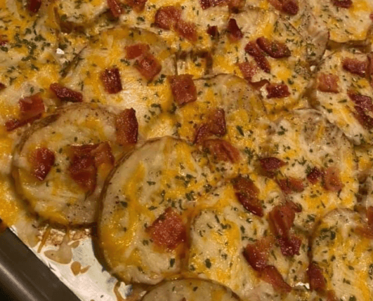 Loaded Baked Potato Slices Recipe - Easy Recipes Life