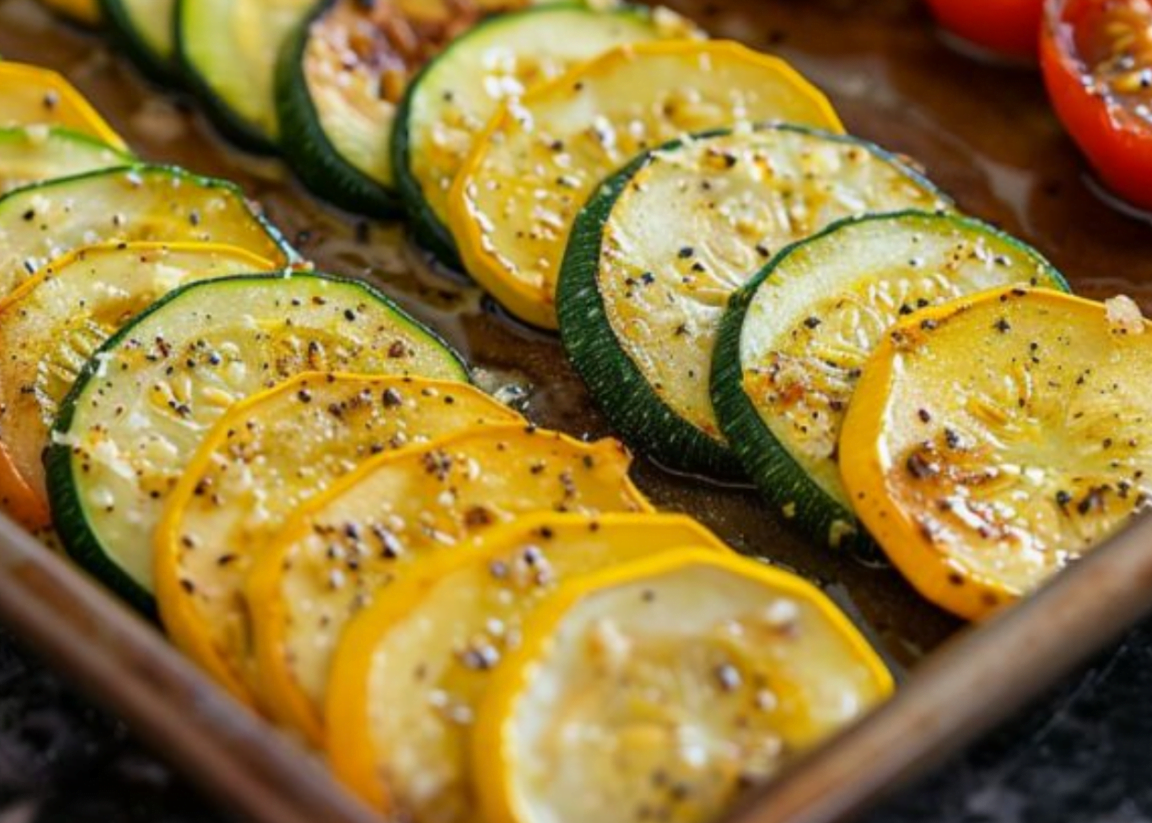 Roasted Garlic Parmesan Zucchini, Squash, and Tomatoes - Easy Recipes Life