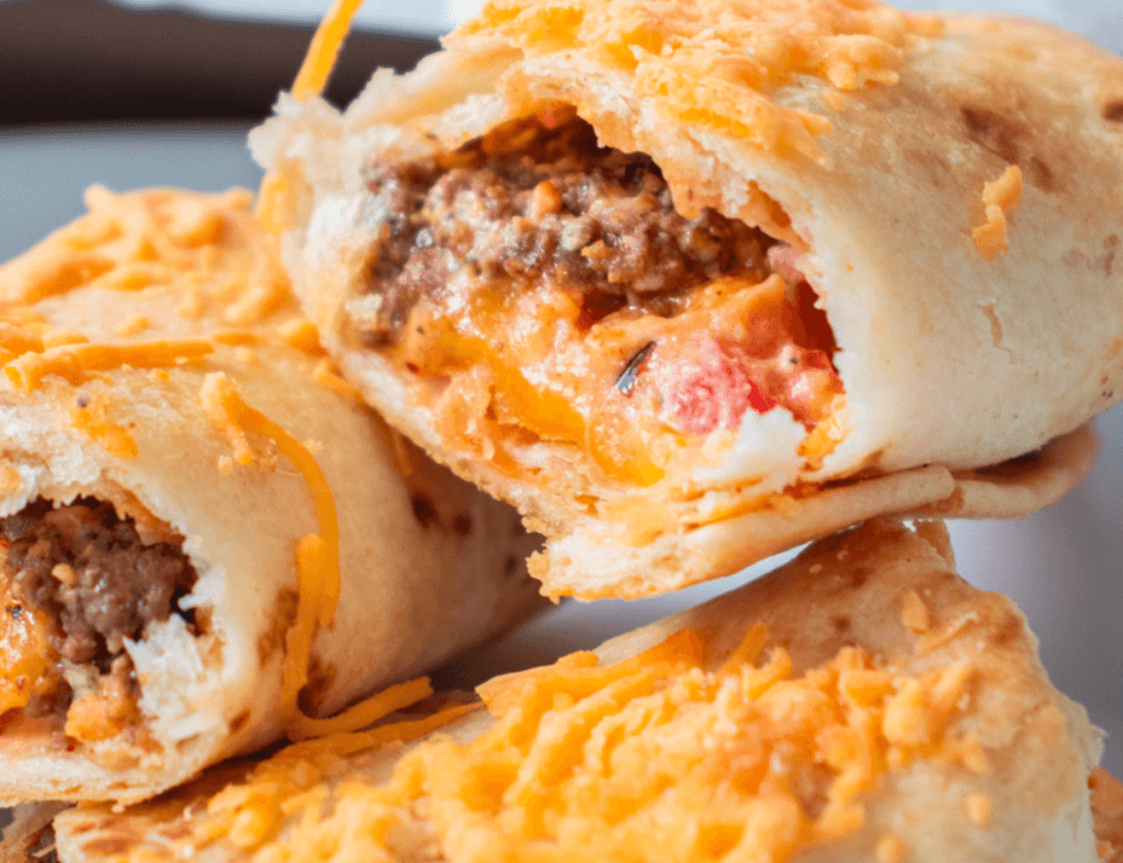 Cheesy Beef Taco Pockets - Easy Recipes Life