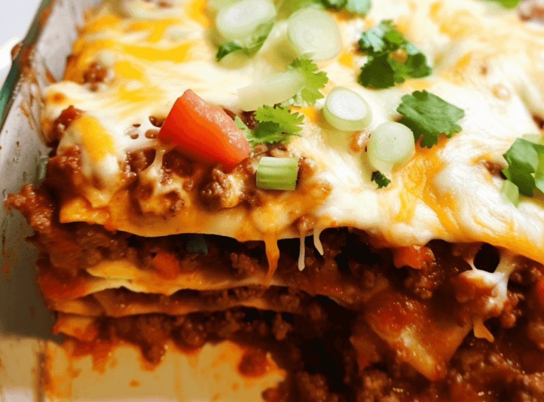 Easy Taco Lasagna Recipe - Easy Recipes Life