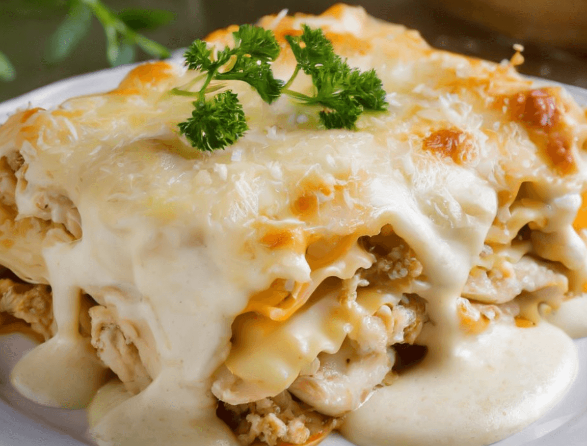 Slow Cooker White Lasagna - Easy Recipes Life