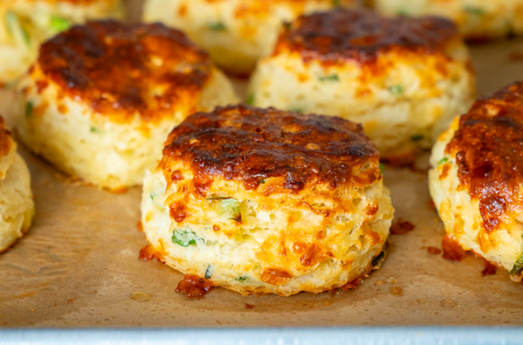 Irish Cheddar Scallion Biscuits - Easy Recipes Life