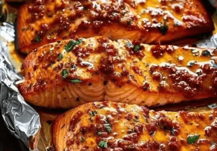 Luscious Garlic Butter Honey Mustard Salmon - Easy Recipes Life