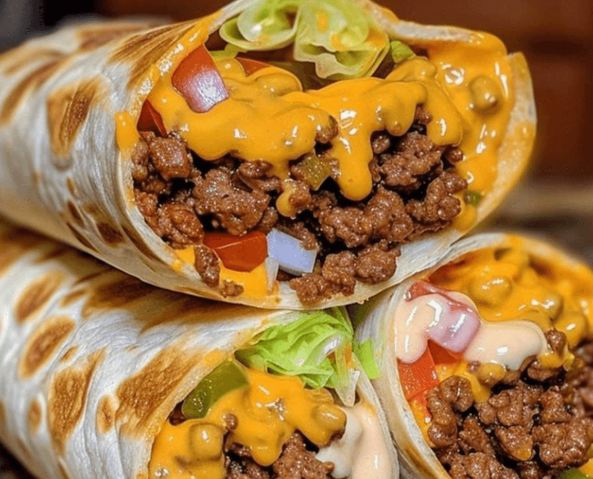 Nacho Cheese Beef Wrap - Easy Recipes Life