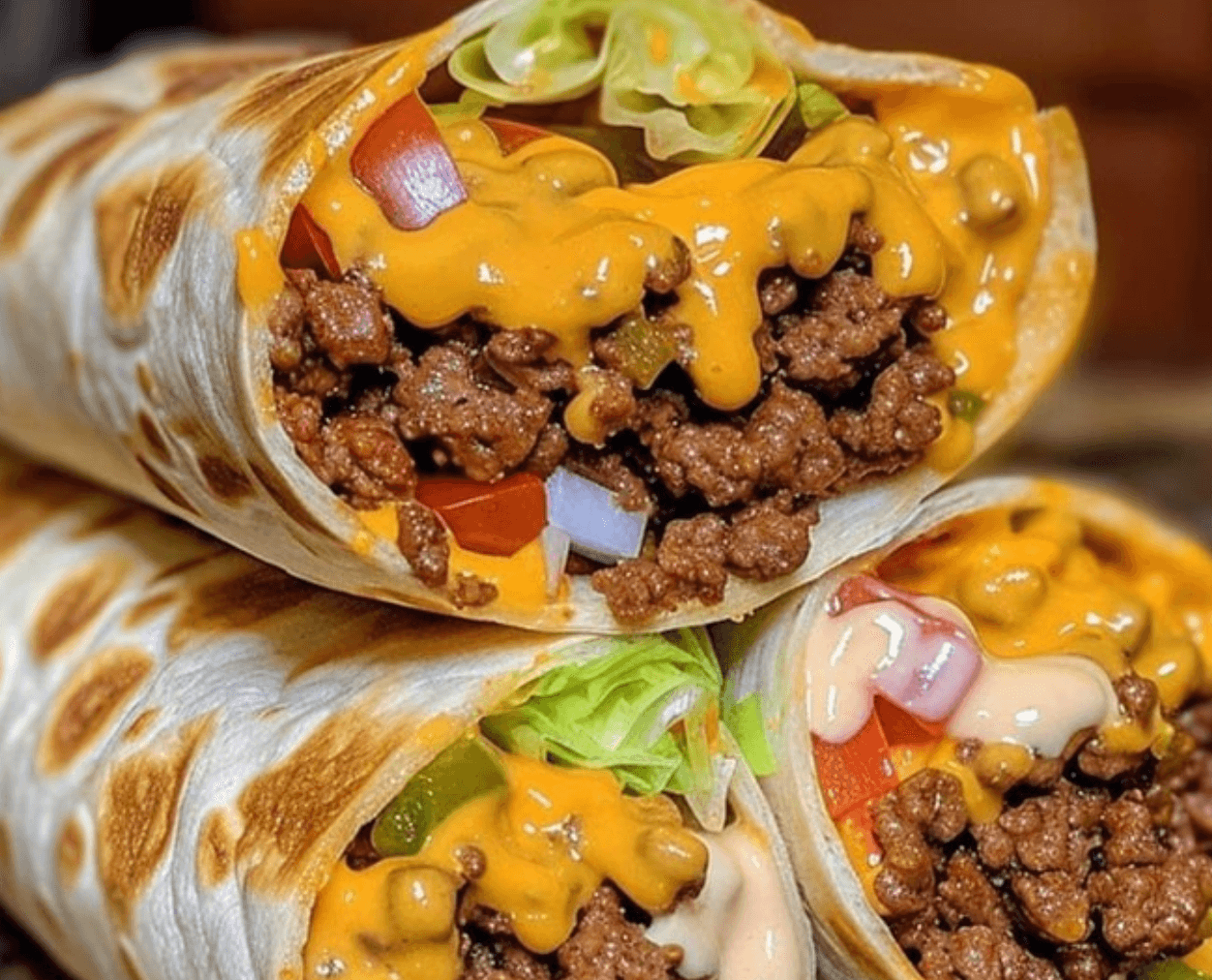 Nacho Cheese Beef Wrap - Easy Recipes Life