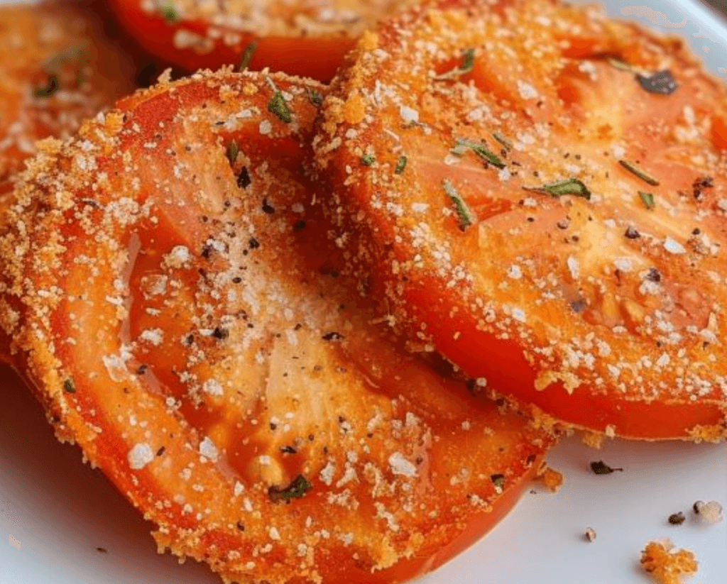 Fried Red Tomatoes - Easy Recipes Life