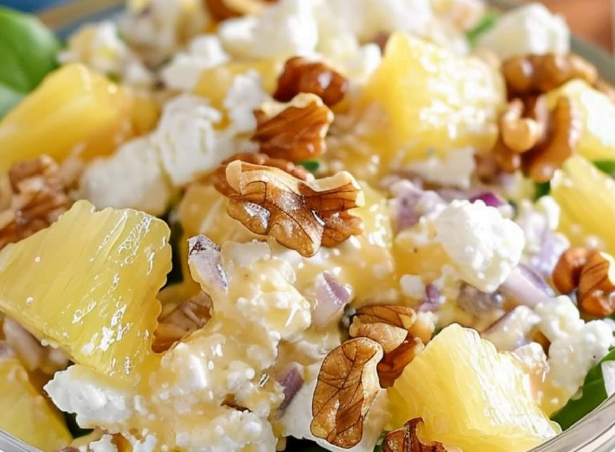 Pineapple Walnut Salad - Easy Recipes Life