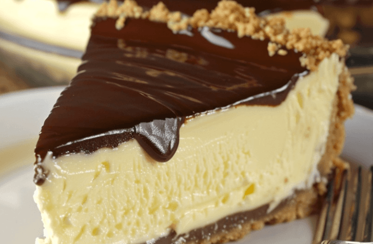 Boston Cream Pie Cheesecake - Easy Recipes Life