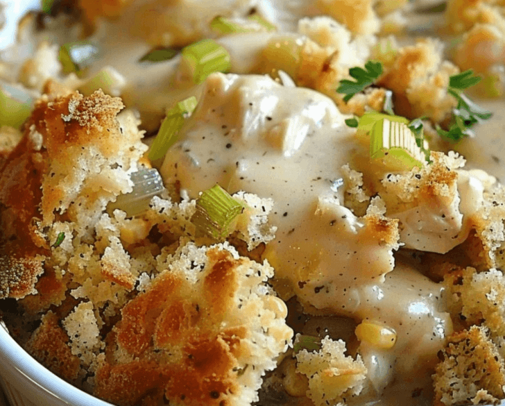 Chicken and Dressing Casserole - Easy Recipes Life