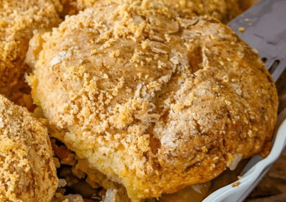 TOMATO, CORN, RICOTTA & PARMESAN COBBLER - Easy Recipes Life