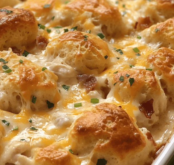 Chicken Bubble Biscuit Bake Casserole - Easy Recipes Life