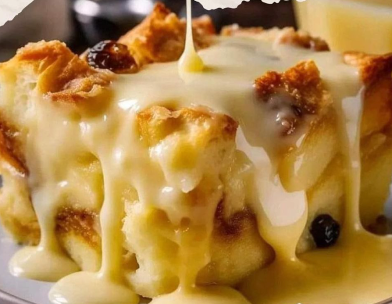 Grandma’s Old-Fashioned Bread Pudding with Vanilla Sauce - Easy Recipes ...