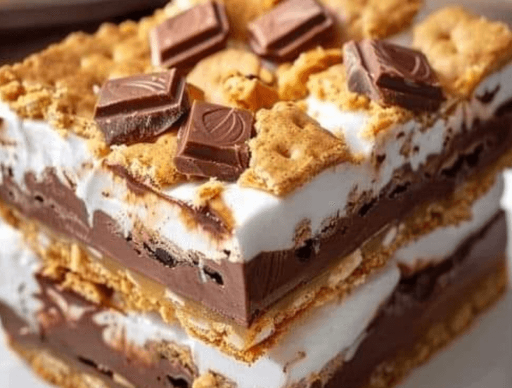 Gooey S'mores Chocolate Bars - Easy Recipes Life