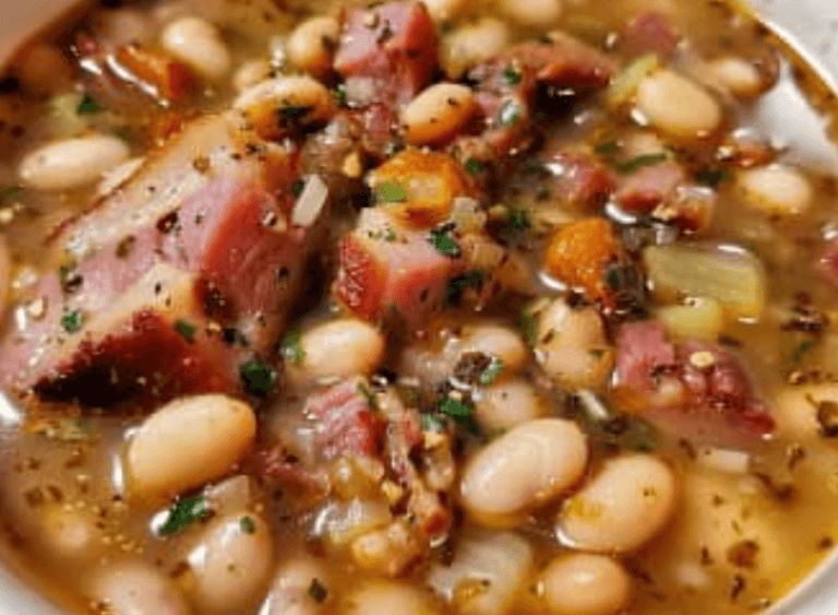 Homemade White Bean and Ham Hock Soup - Easy Recipes Life