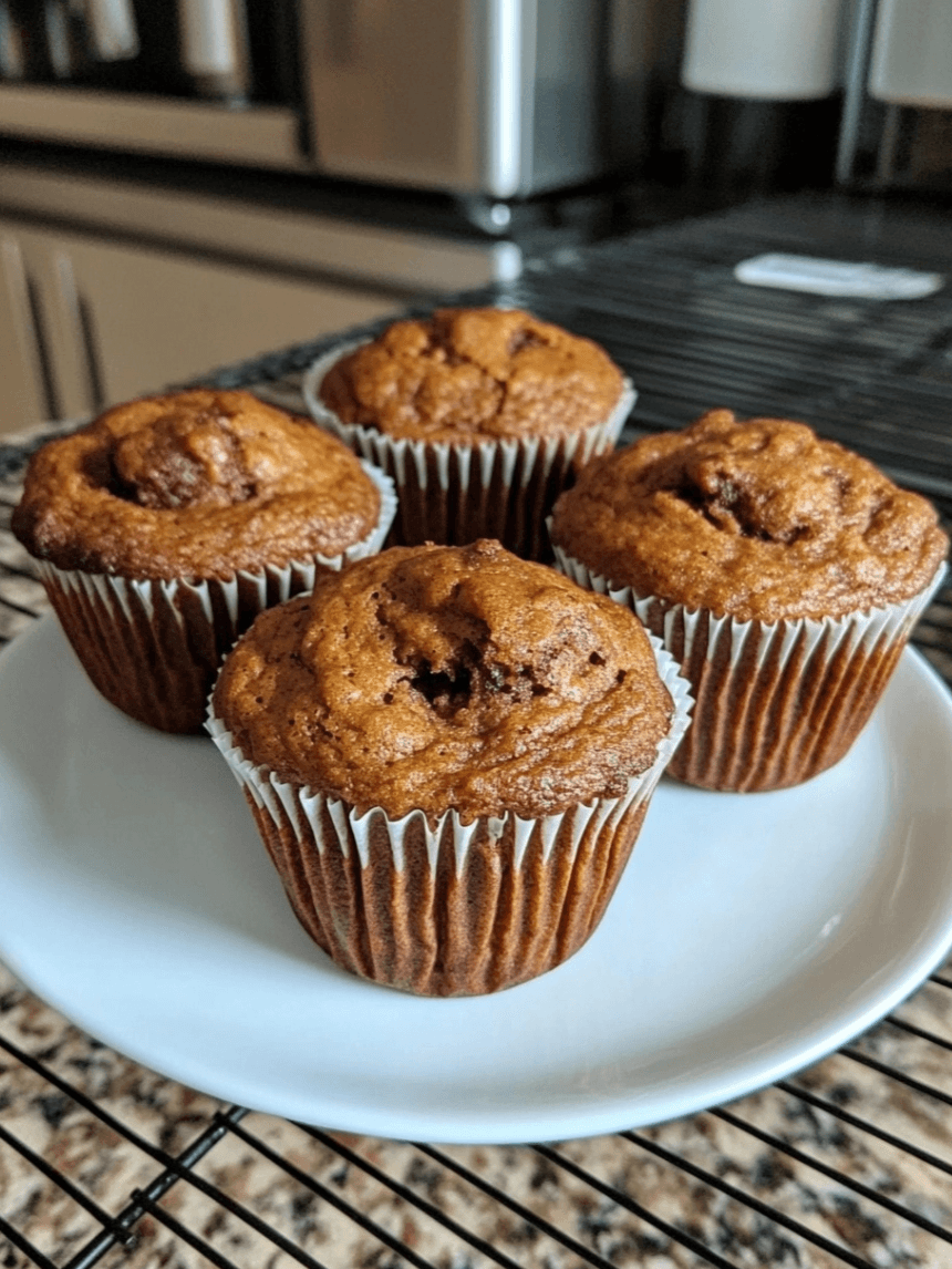 Easy & Delicious 2-Ingredient Pumpkin Muffins - Easy Recipes Life