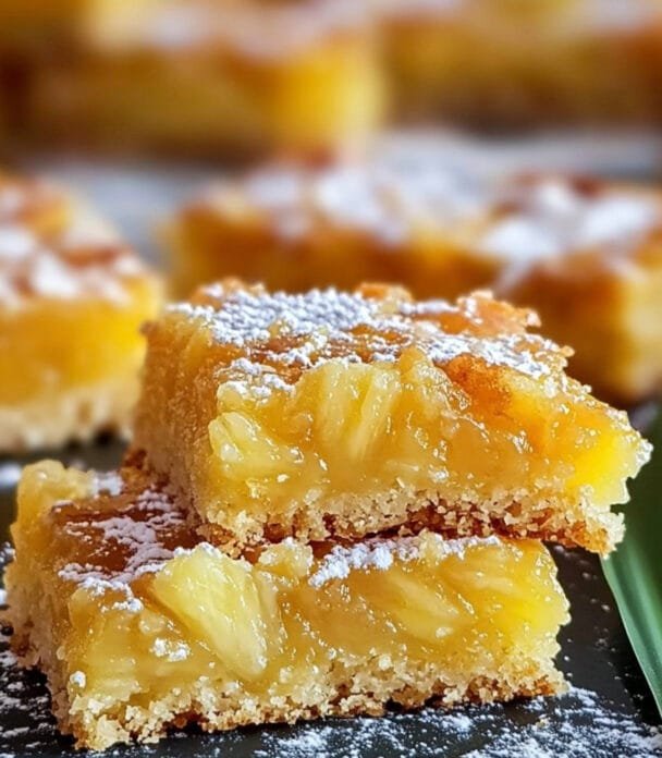 Tropical Pineapple Bliss Bars - Easy Recipes Life