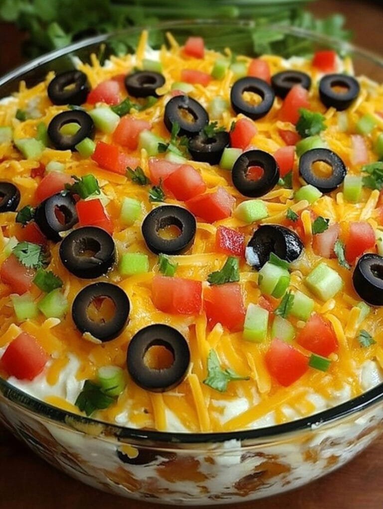 Authentic 7-Layer Mexican Dip Recipe - Easy Recipes Life