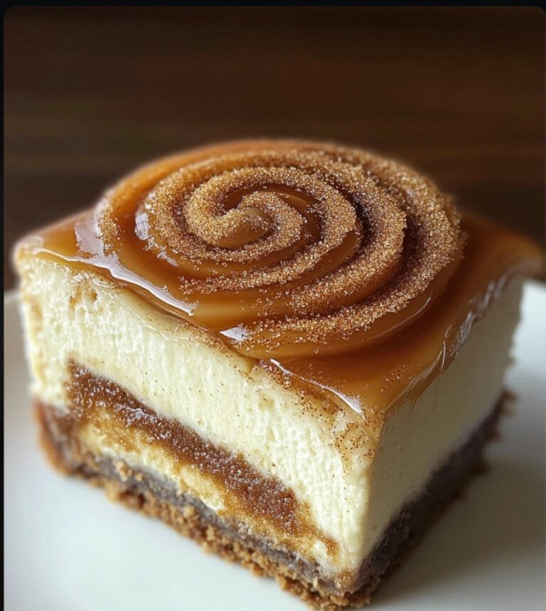 Cinnamon Roll Honeybun Cheesecake Recipe - Easy Recipes Life