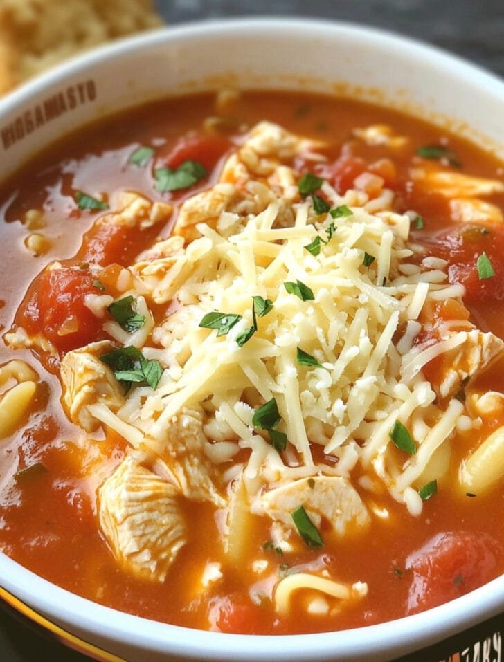 Crockpot Chicken Parmesan Soup Recip - Easy Recipes Life