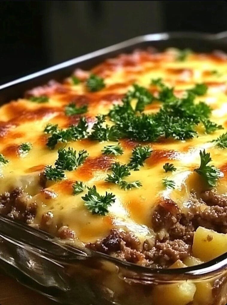 Cowboy Meatloaf and Potato Casserole - Easy Recipes Life