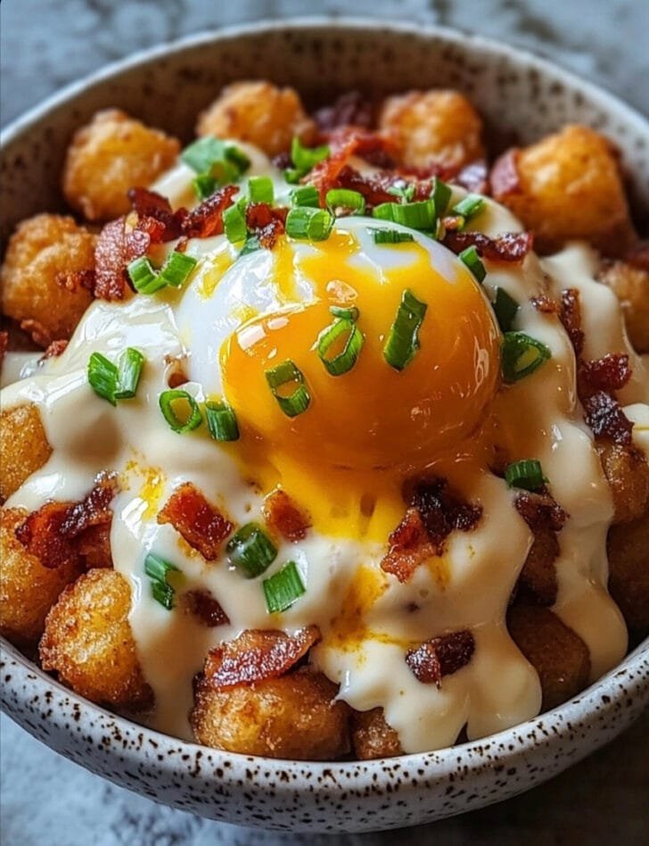 Loaded Tater Tot Bowl - Easy Recipes Life