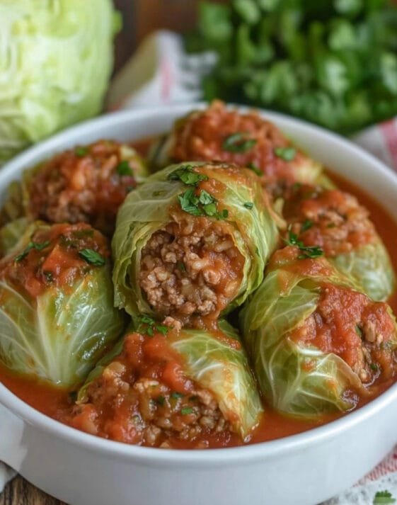 Polish Stuffed Cabbage Rolls (Gołąbki) Recipe - Easy Recipes Life
