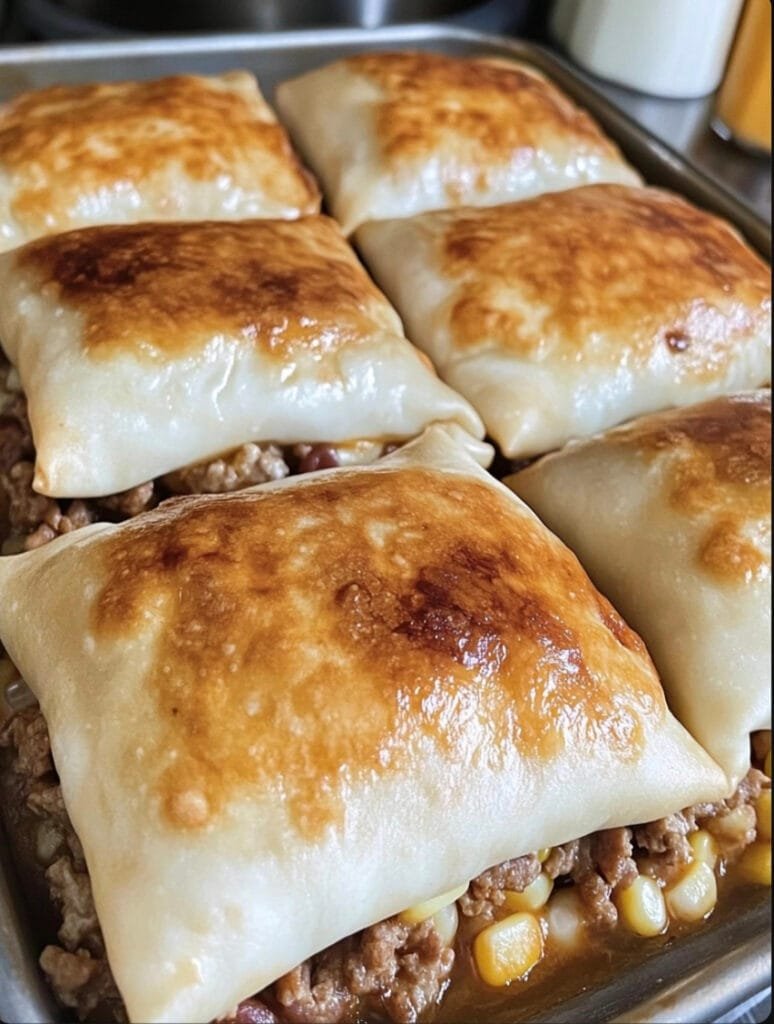 Loaded Cheesy Pocket Tacos Recipe - Easy Recipes Life