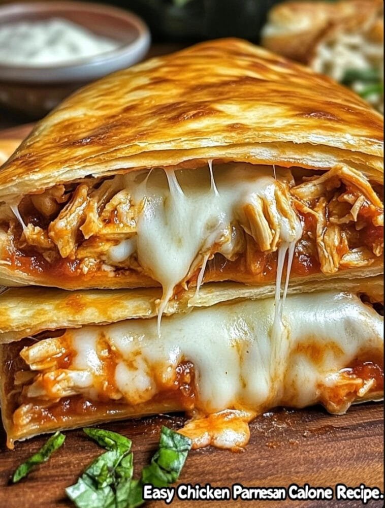 Chicken Parmesan Calzone Recipe - Easy Recipes Life