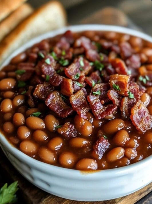 Southern Homemade Baked Beans with Bacon Recipe - Easy Recipes Life