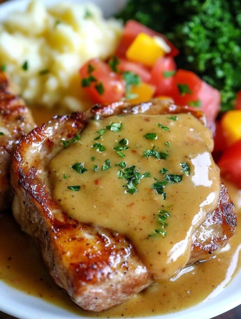 Smothered Baked Pork Chops - Easy Recipes Life
