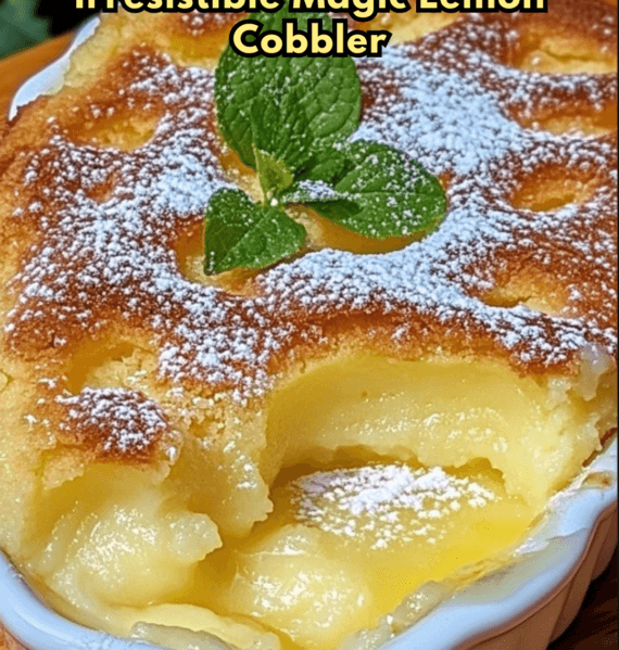 Irresistible Magic Lemon Cobbler - Easy Recipes Life