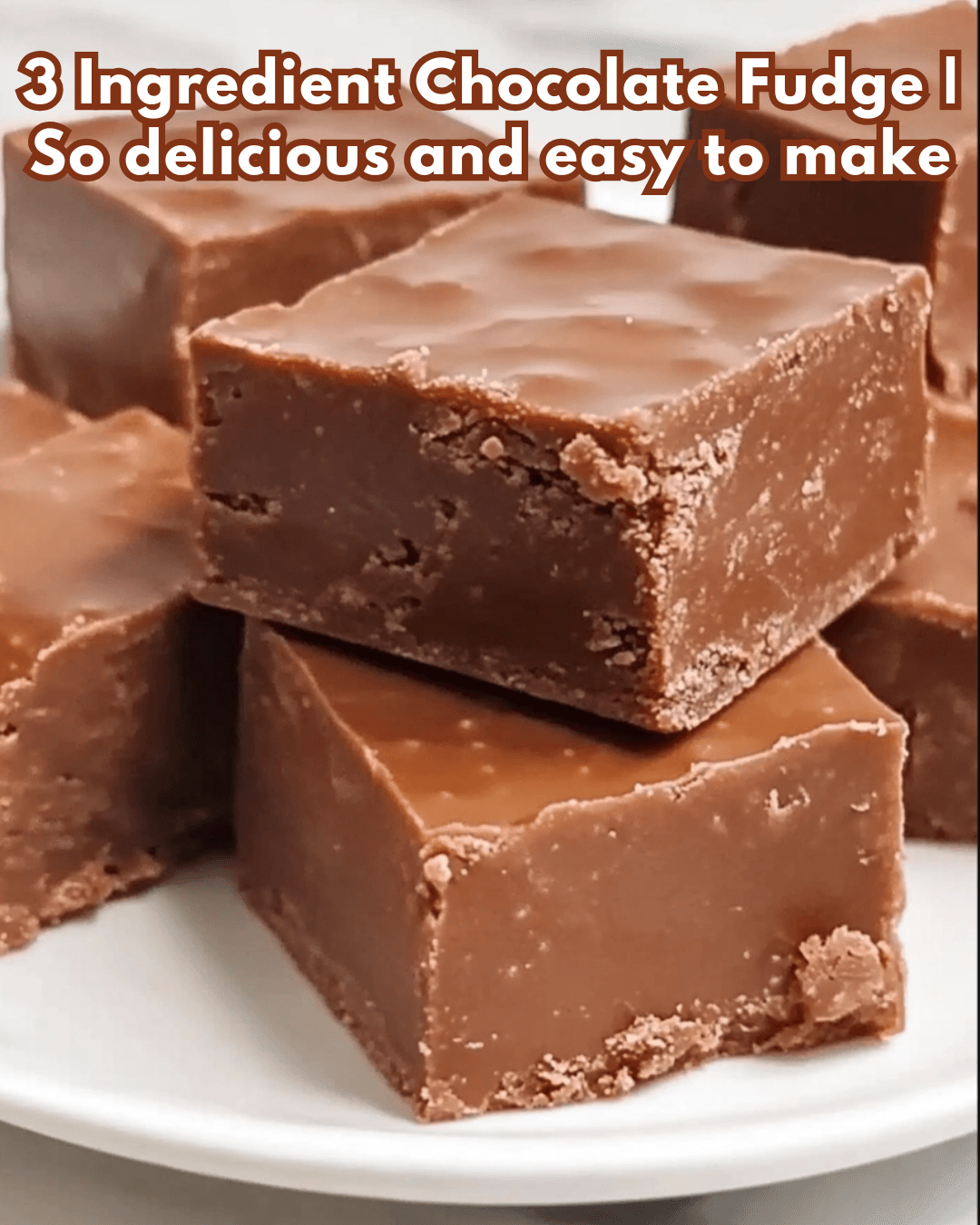 3 Ingredient Chocolate Fudge So delicious and easy to make - Easy ...