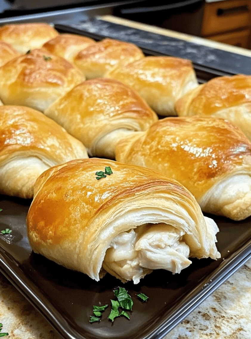 Baked Chicken Stuffed Crescent Rolls - Easy Recipes Life