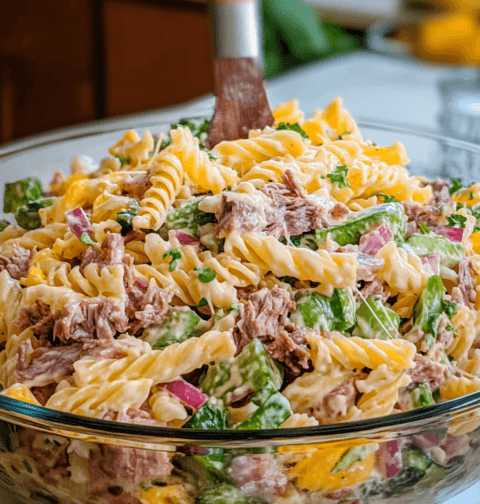 Layered Spring Pasta Salad - Easy Recipes Life