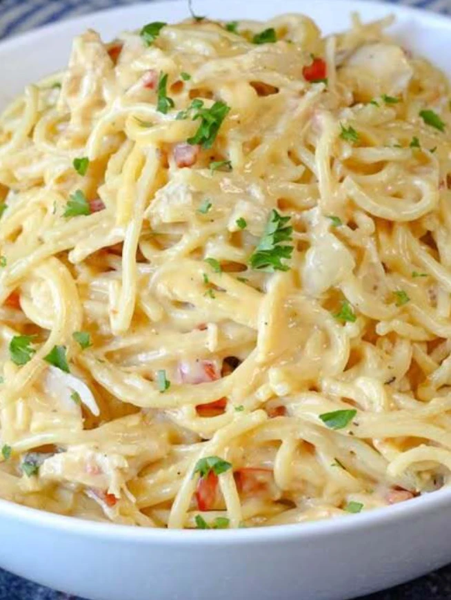 Church Supper Chicken Spaghetti - Easy Recipes Life