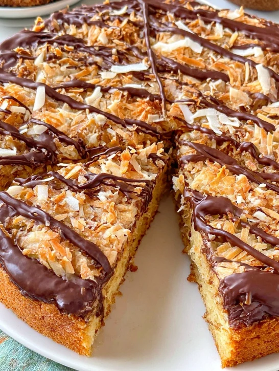 Cozy Grandma’s Samoa Cookie Cake - Easy Recipes Life
