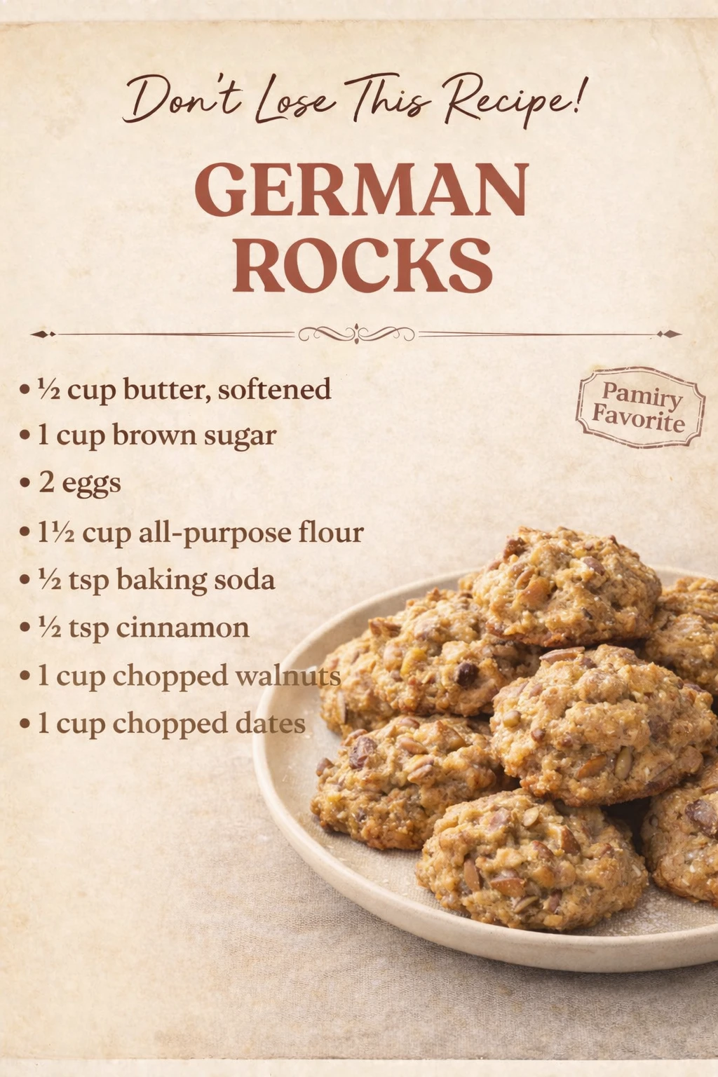 Old-Fashioned Family German Rocks - Easy Recipes Life