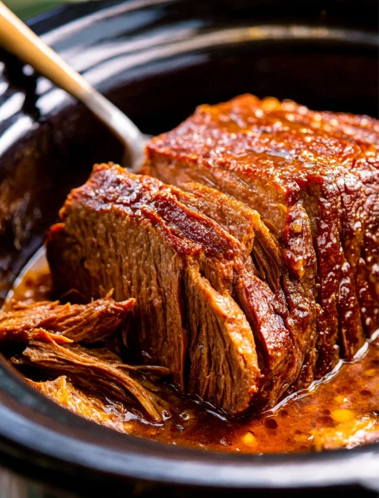 Slow Cooker 5-Ingredient Amish Sweet Roast - Easy Recipes Life